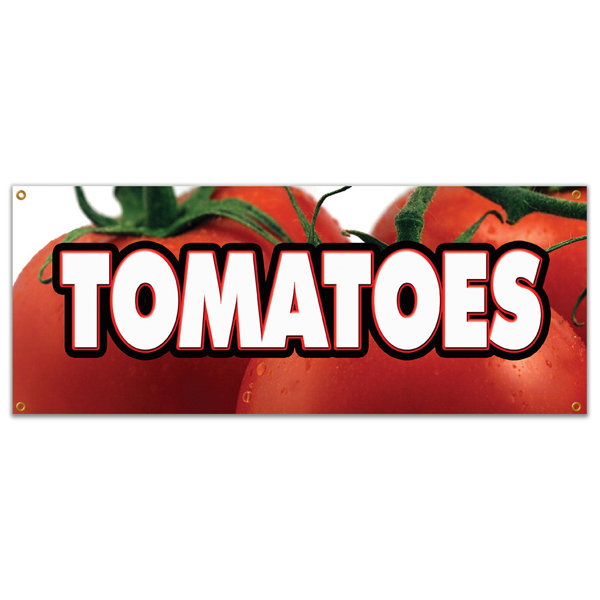 SignMission TOMATOES BANNER SIGN Tomato Stand Farmers Market Fresh ...