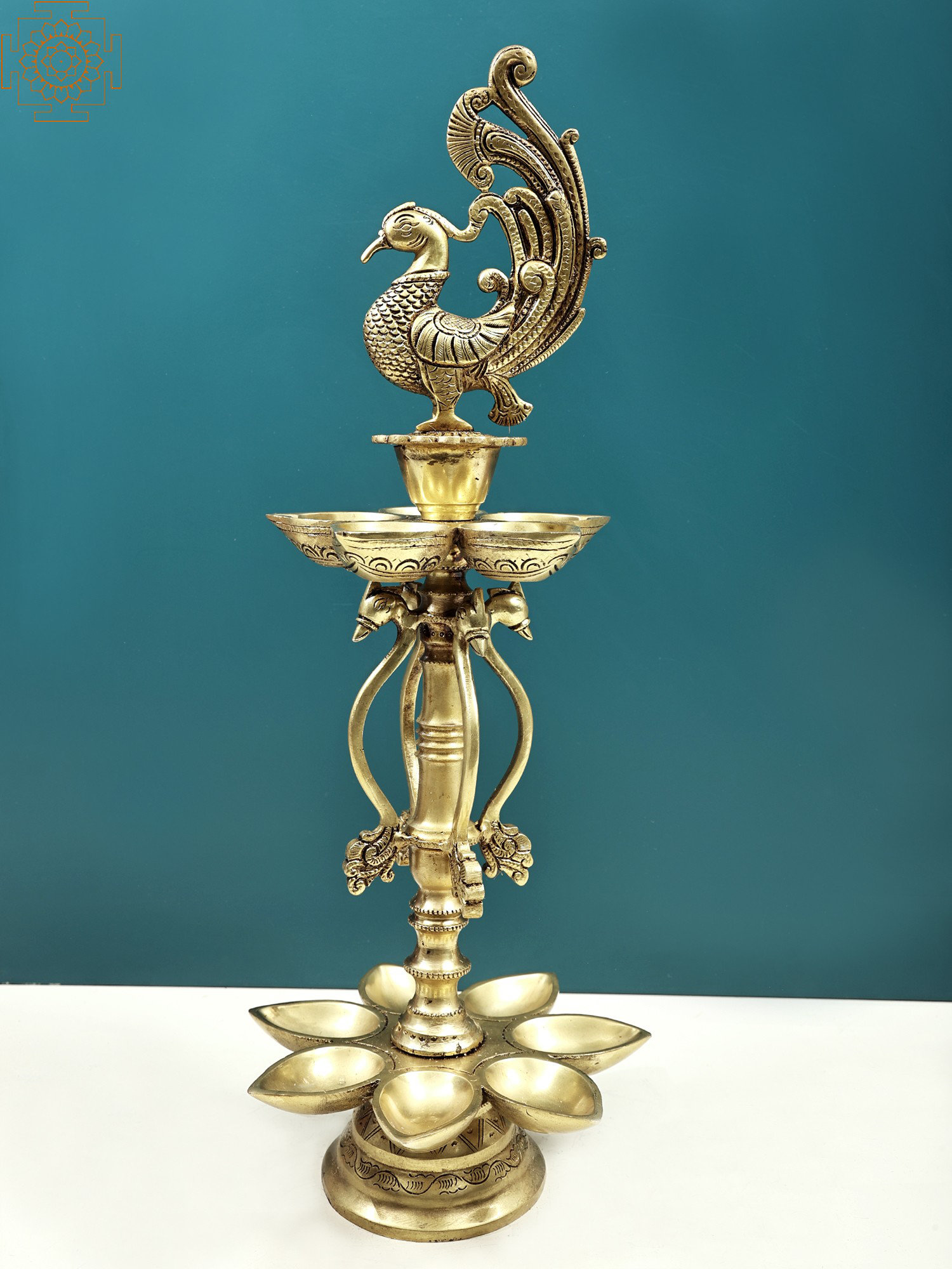 Rosdorf Park 20" 2 Layer Of Peacock Lamp - Wayfair Canada