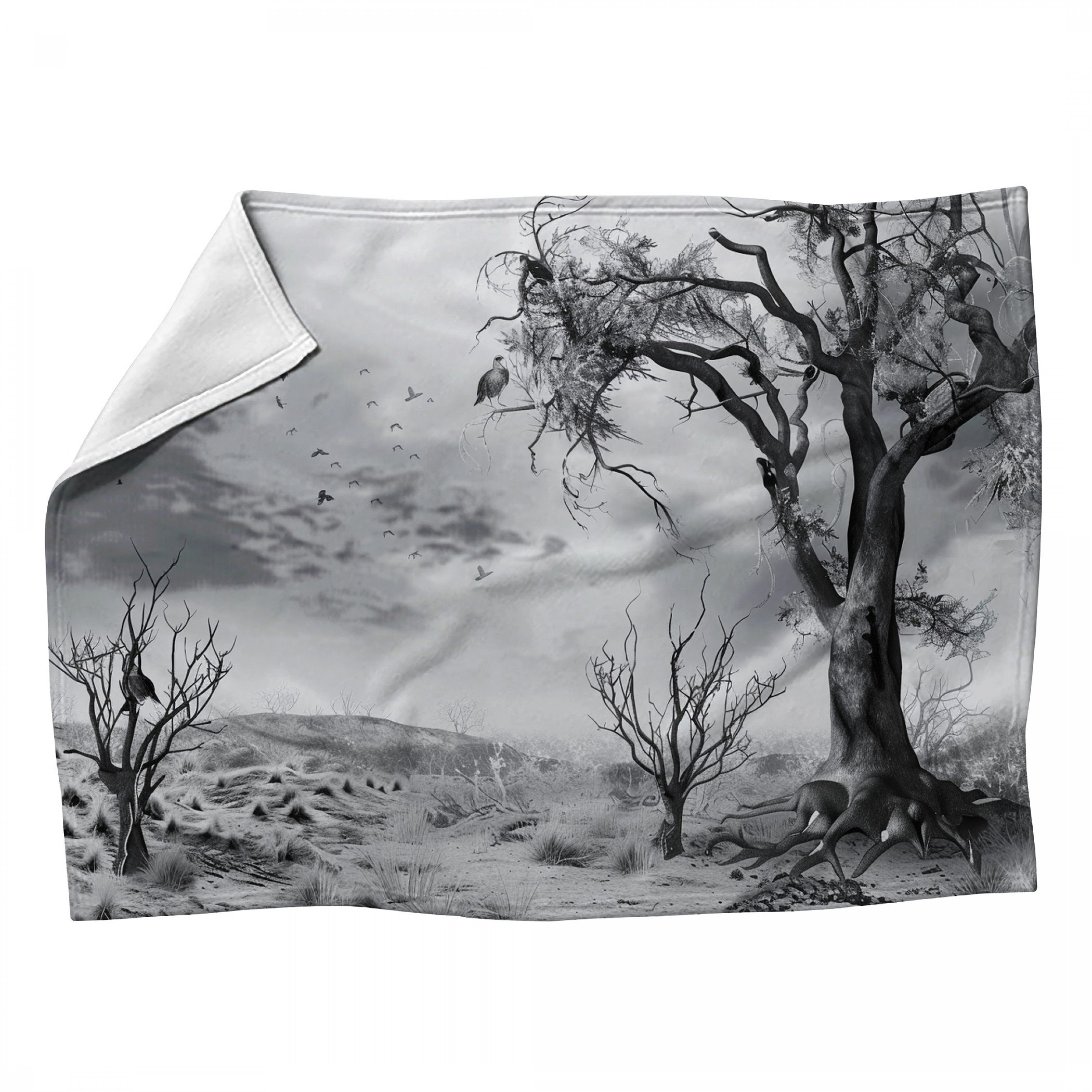 VisionDecor Landscape Fleece Throw Blanket - Nature Throws for Sofas or ...