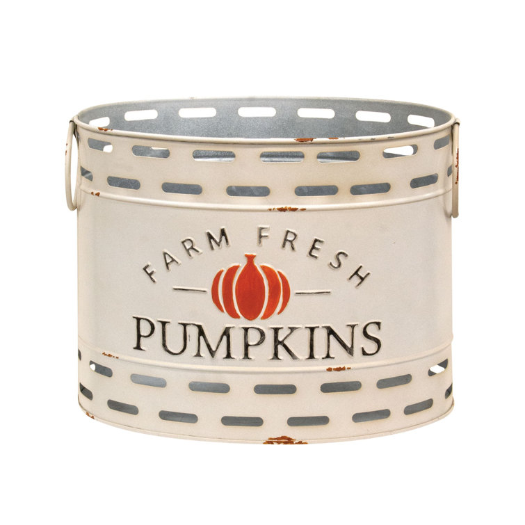 Gracie Oaks 3 Piece Metal/Wire Bucket Set | Wayfair