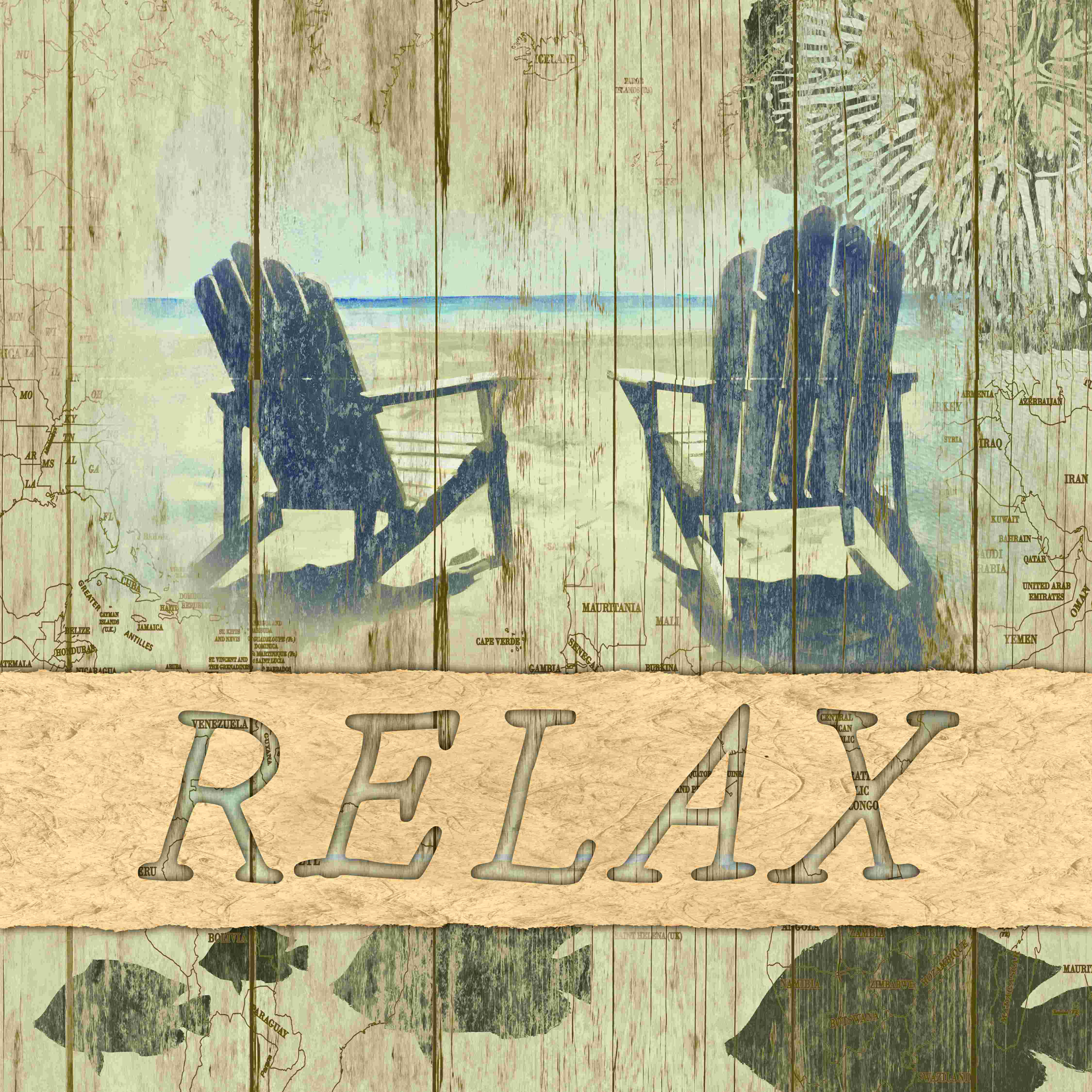 Highland Dunes Relax Relax Relax Wrapped Canvas Print | Wayfair