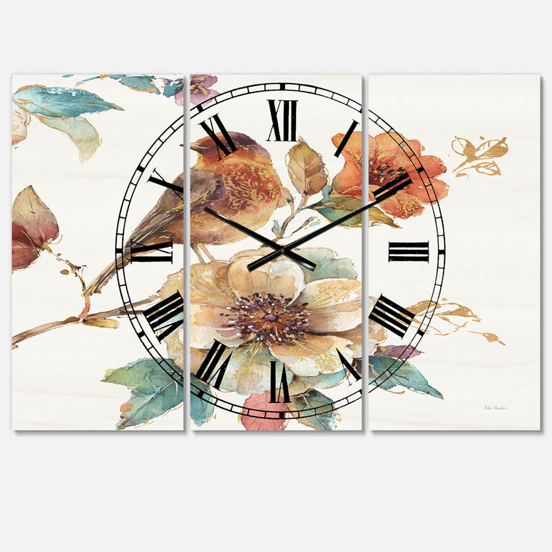 The Twillery Co.® Swigart Oversized Farmhouse Wall Clock | Wayfair