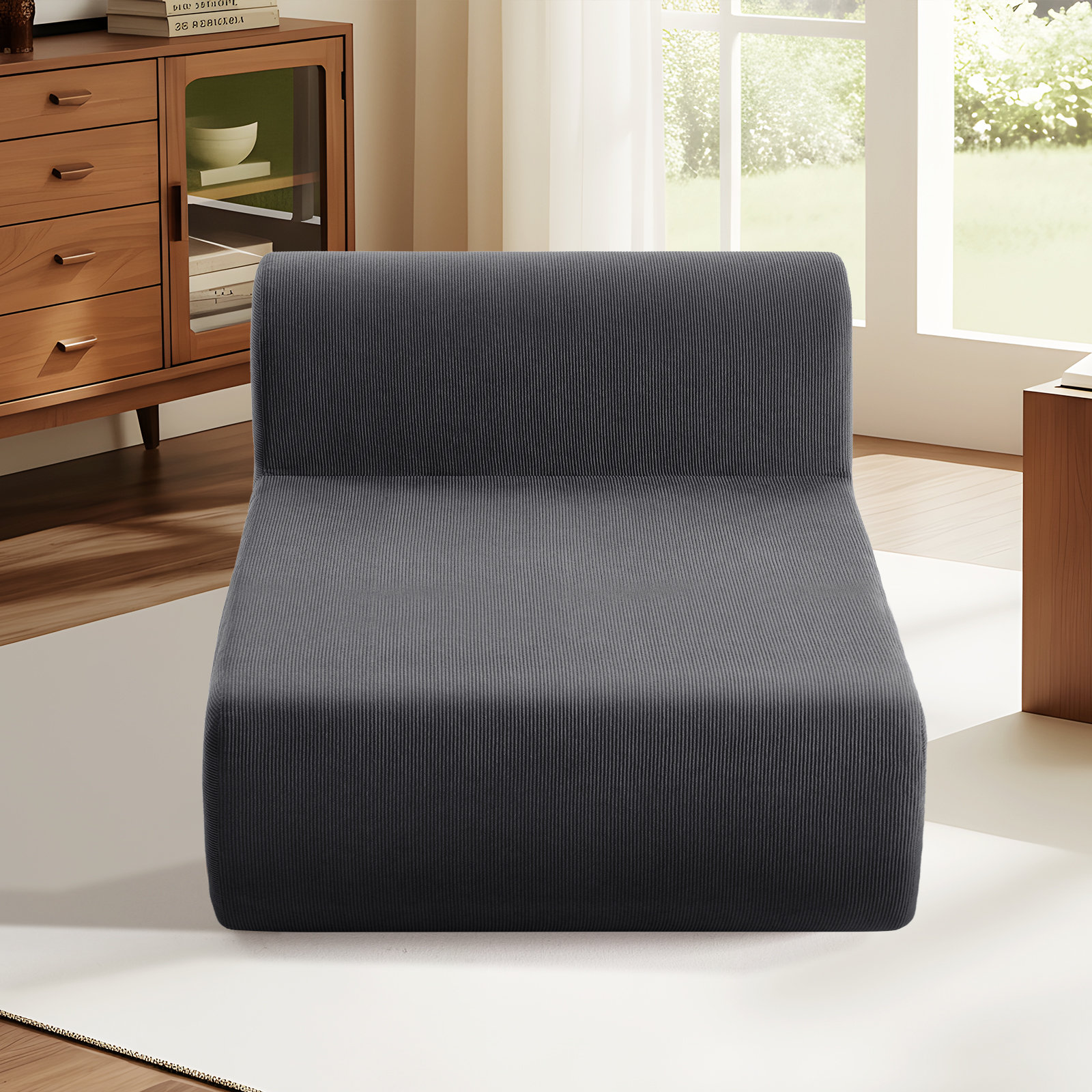 Latitude Run® Boneless Floor Sofa Chair, Comfy Accent Chair, Togo Sofa ...