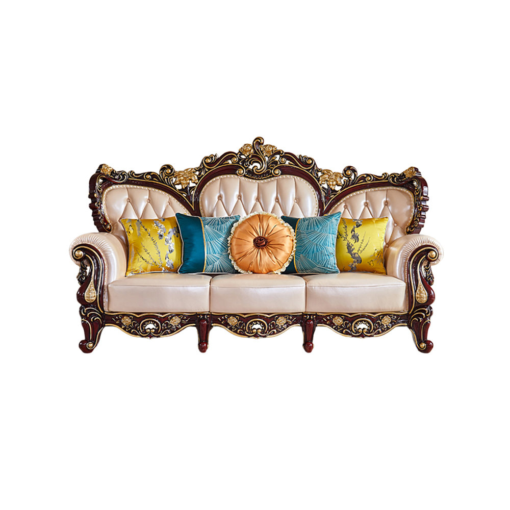 Romero European Country Style Luxury Sofa 89.7 Rolled Arm | Wayfair