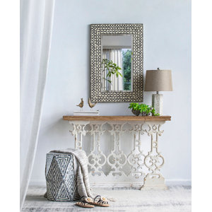 Dakota Fields Capiz Shell Handmade Accent Wall Mirror & Reviews | Wayfair