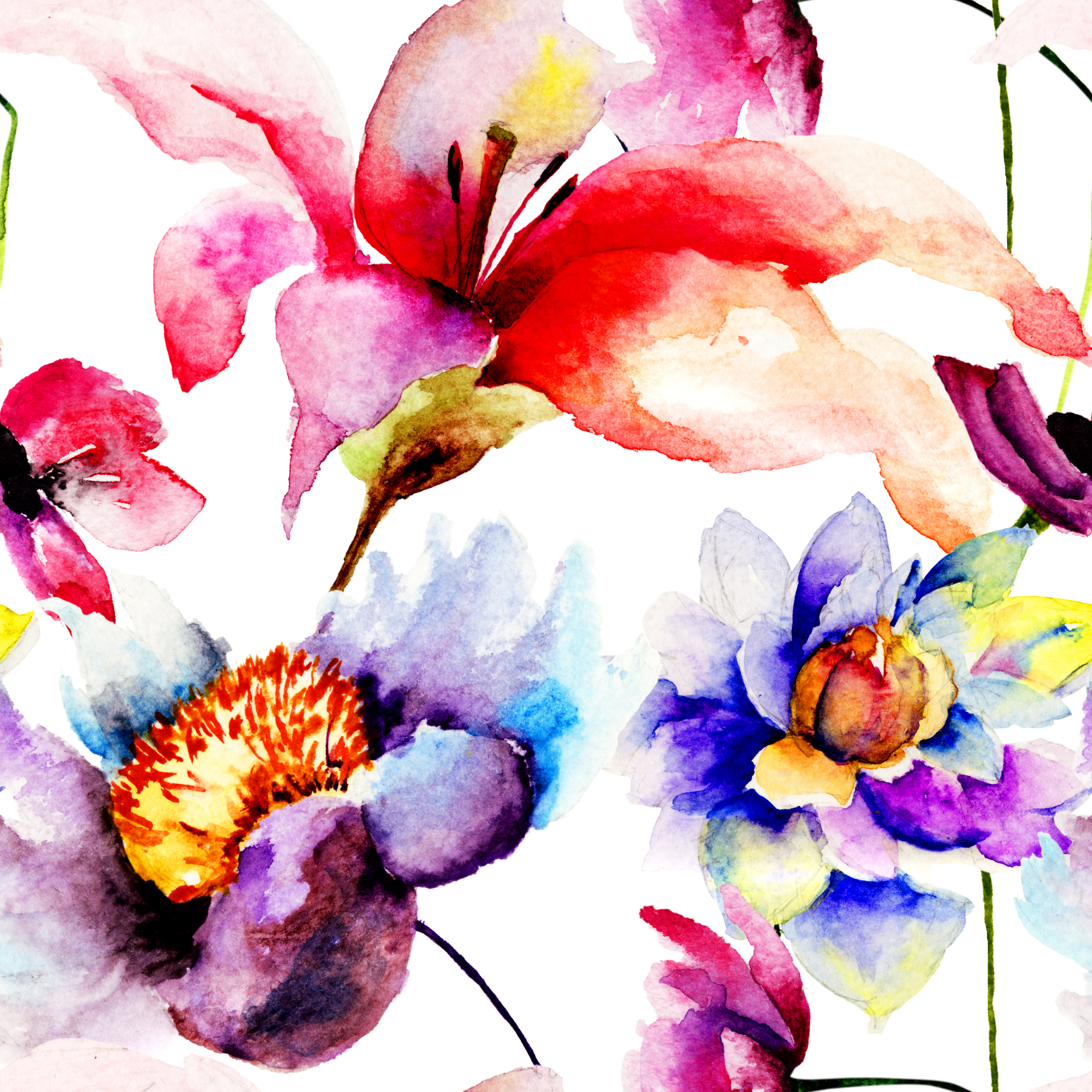 ClassicLiving Cherelle Seamless Wallpaper With Flowers by Ateli ...