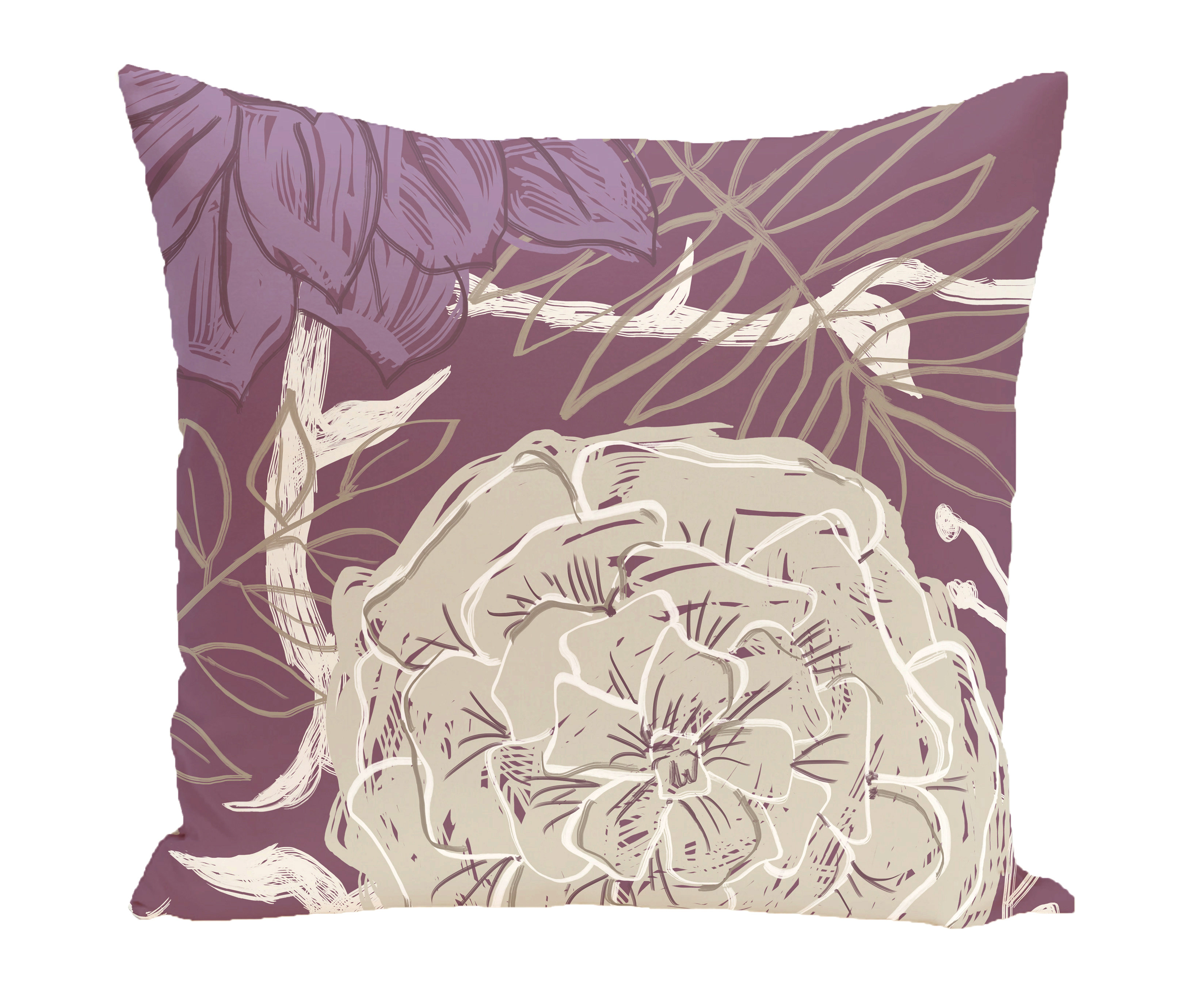 e by design Flower Power Square Pillow Cover & Insert & Reviews | Wayfair