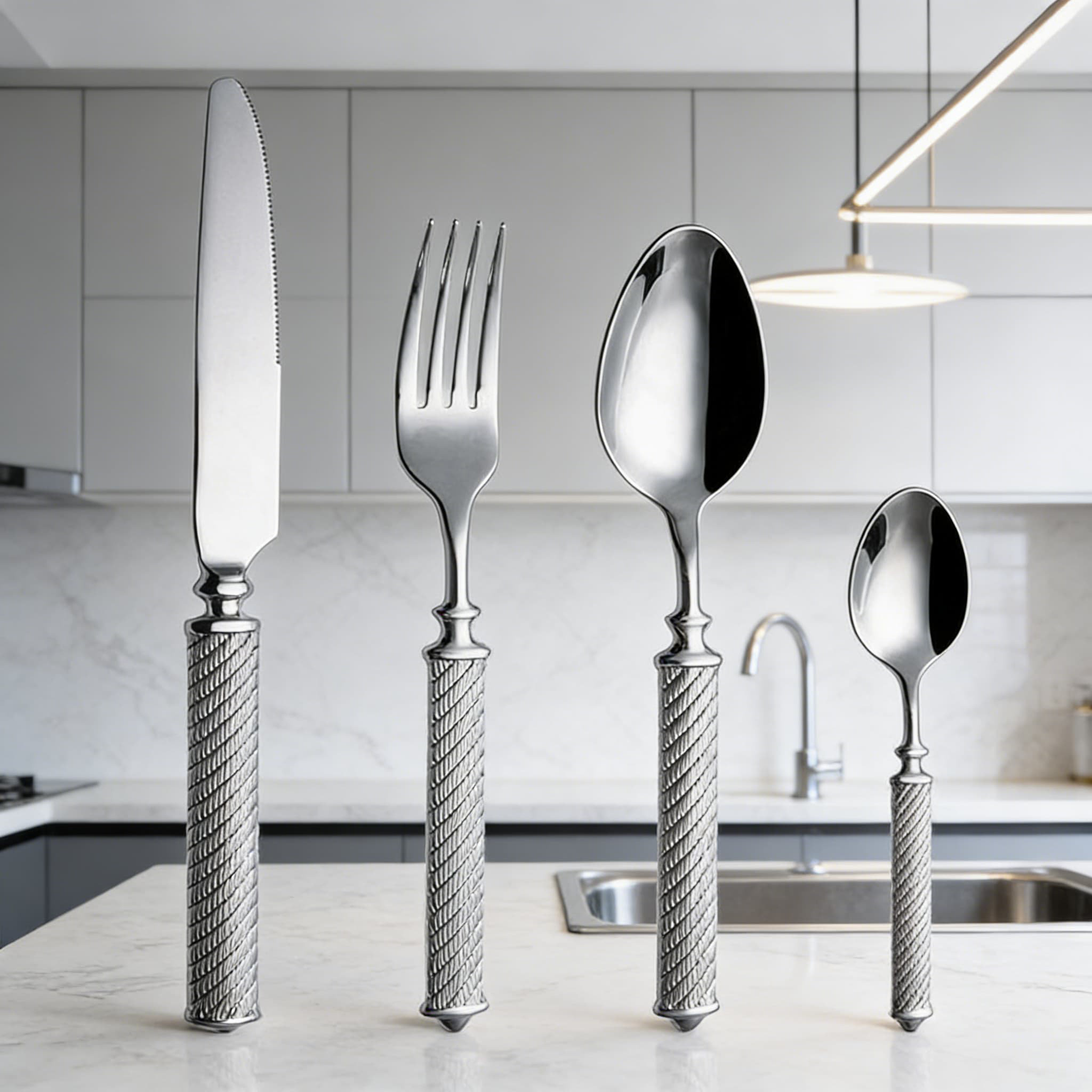 Hokku Designs 20-Piece Professional 304 Stainless Steel Cutlery Set ...