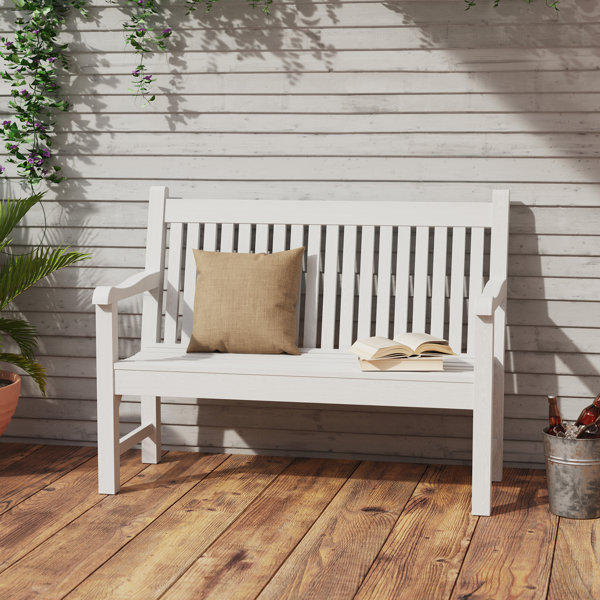 Red Barrel Studio® Zorria Outdoor Bench Garden Bench, 2-Person Poly ...