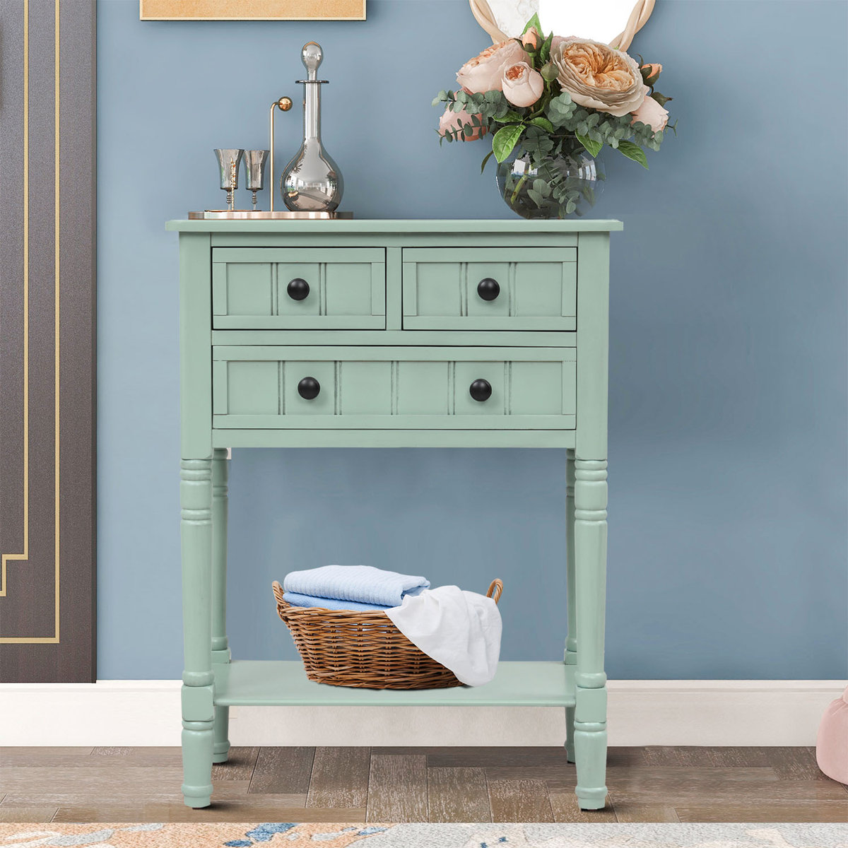 Alcott Hill® Audreana Vintage Stylish 23.71" Wide Rectangular Storage ...