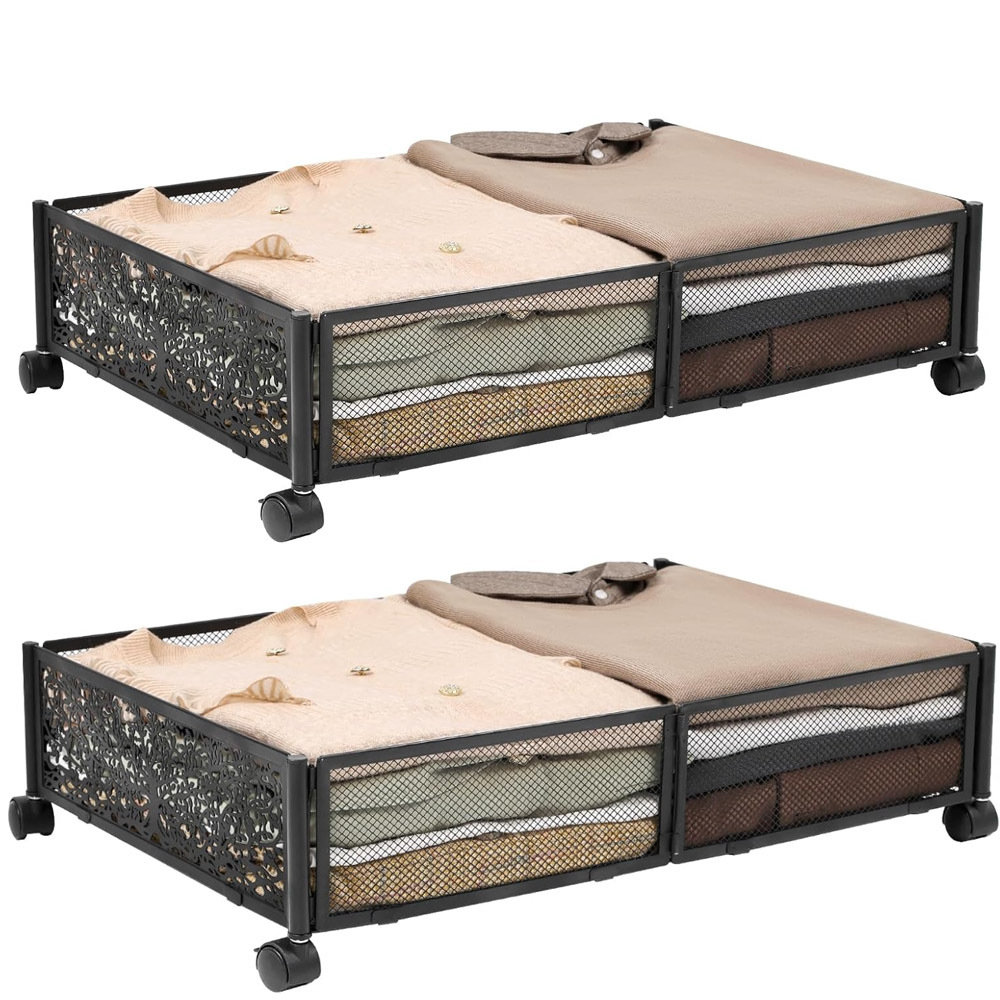 Red Barrel Studio® Metal Under Bed Storage | Wayfair