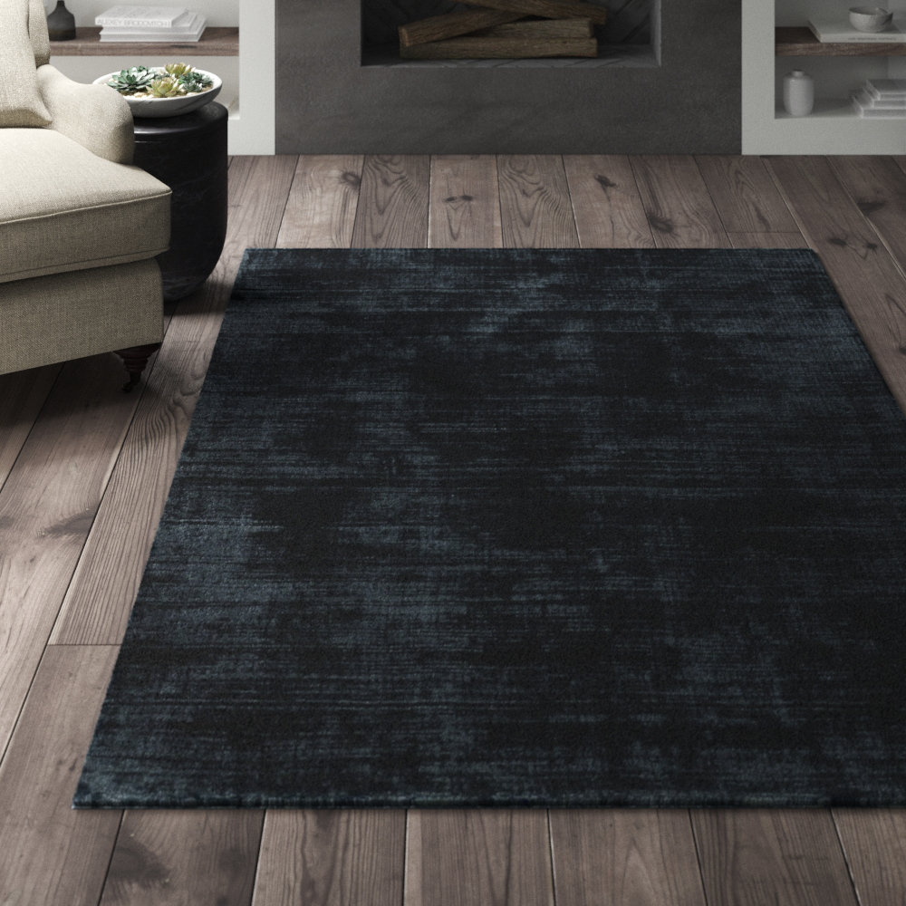 Greyleigh™ Lowesdale Handwoven Ink Blue/Black Area Rug "& Reviews ...