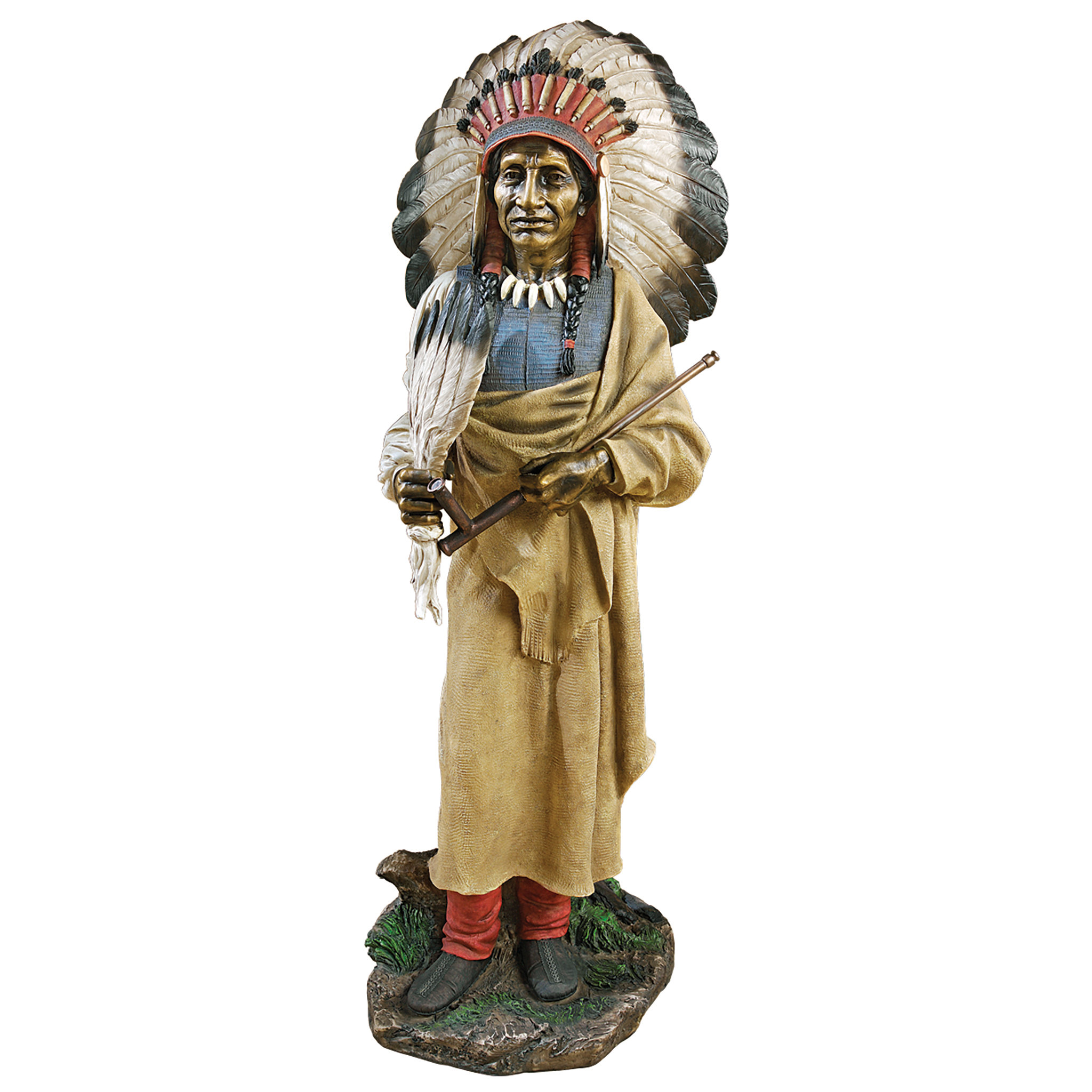 Design Toscano Native American Indian Spirit Chief Statue & Reviews ...