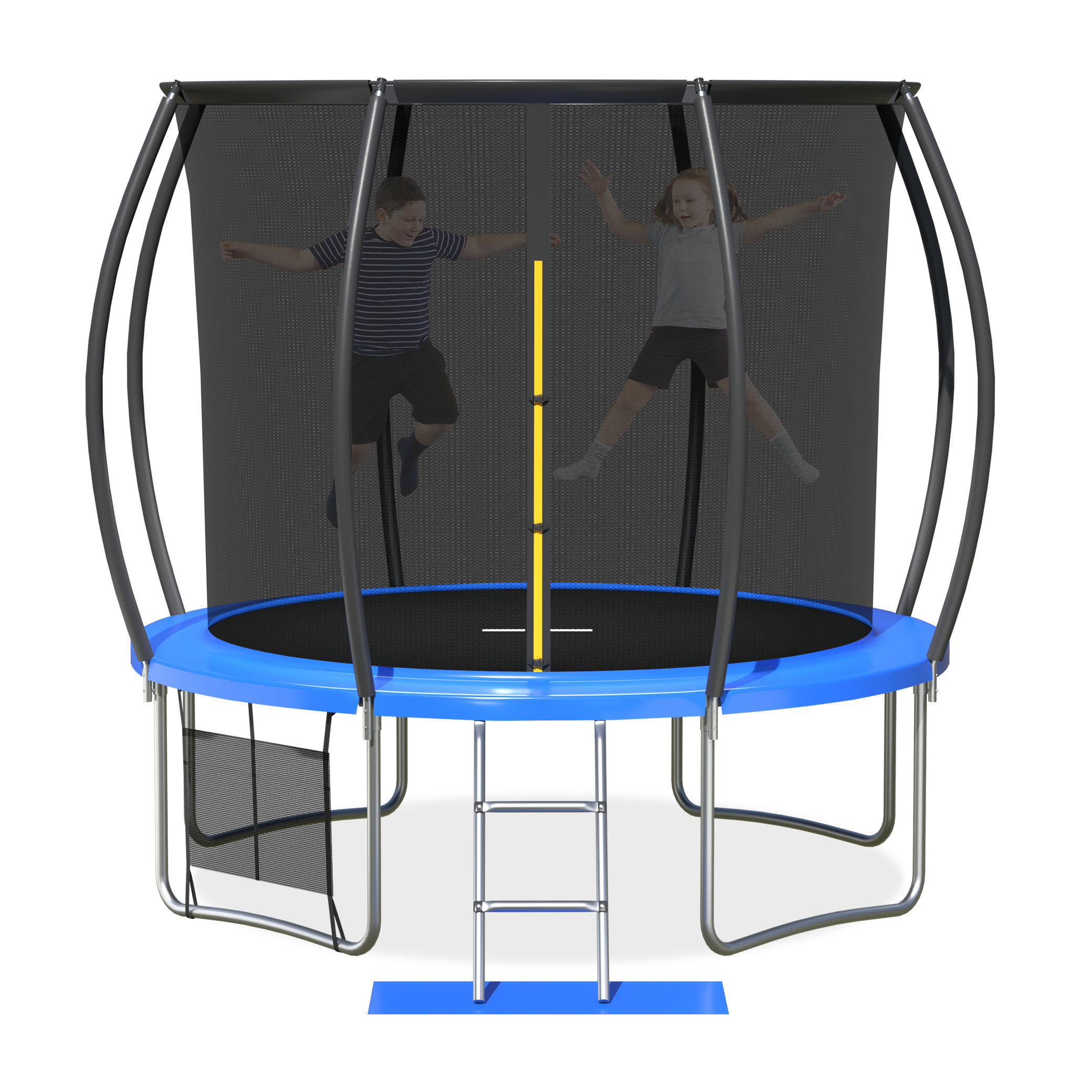 EROMMY 120' x 120' Round Backyard Trampoline with Safety Enclosure ...