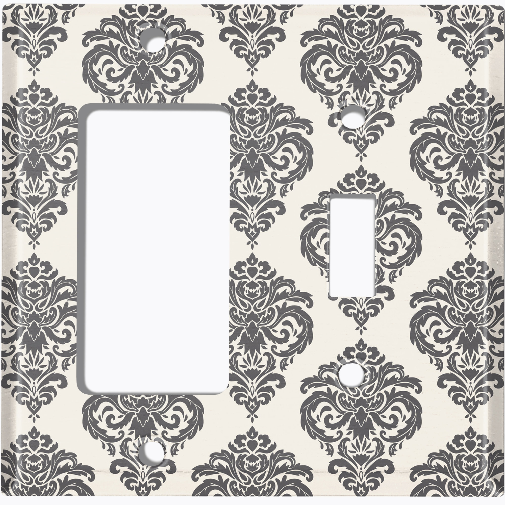 WorldAcc 2-Gang Toggle Light Switch/Rocker Combination Wall Plate | Wayfair