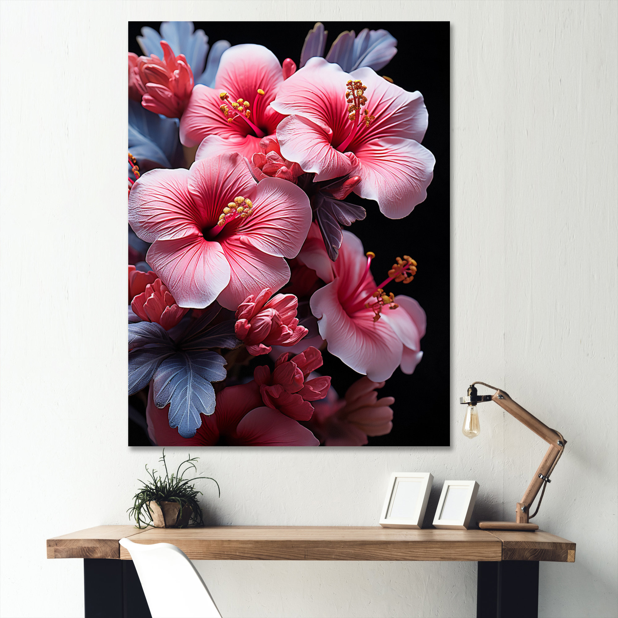 Red Barrel Studio® Waldos Florida Tropical Blossoms Collage On Canvas ...