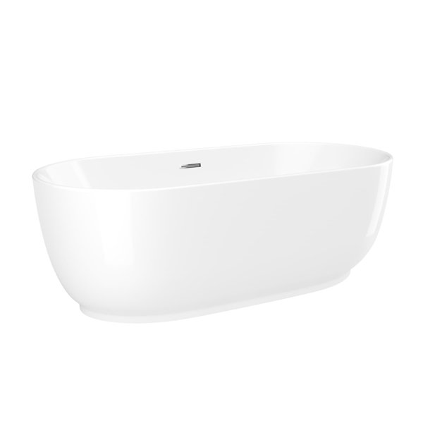 ISVIKA 67"Freestanding Soaking Bathtub - Acrylic Material, CUPC ...