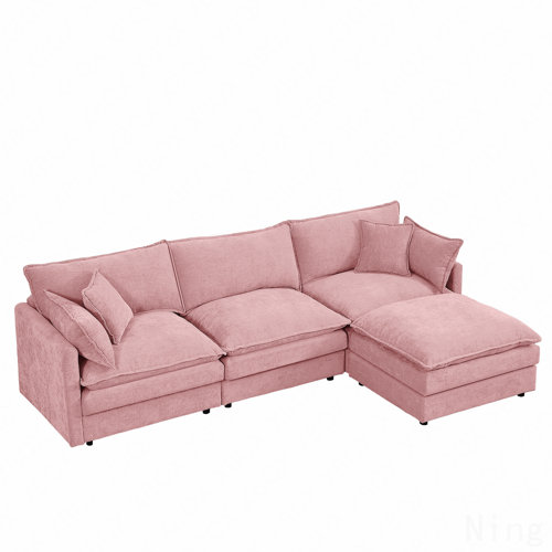 Pink Sectionals | Pink Sectional Couch & Pink Sectional Sofa