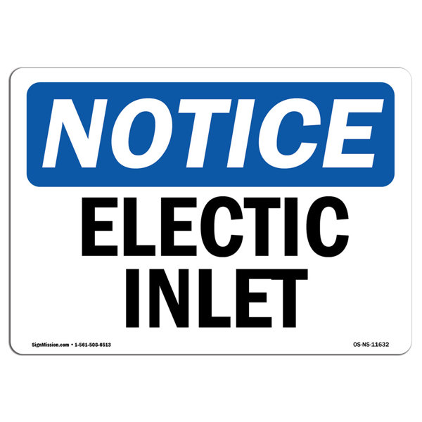 SignMission Electric Inlet Sign | Wayfair