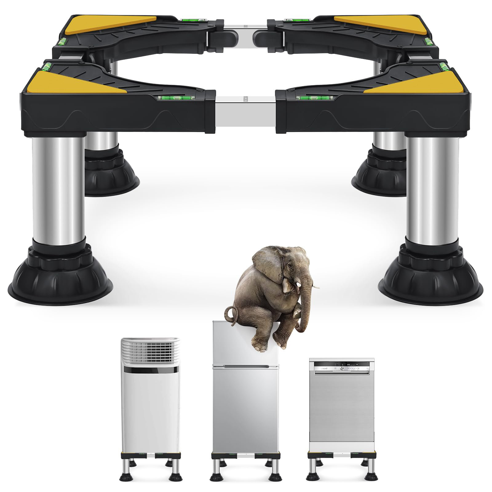 Rebrilliant Mini Fridge Stand Washer And Dryer Stand For 16-23 Inch ...