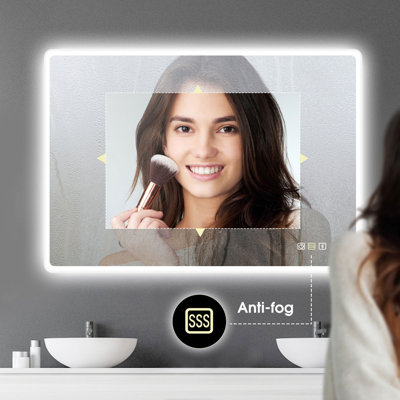 Orren Ellis Brighten Your Bathroom with our LED Bluetooth Mirror | Wayfair