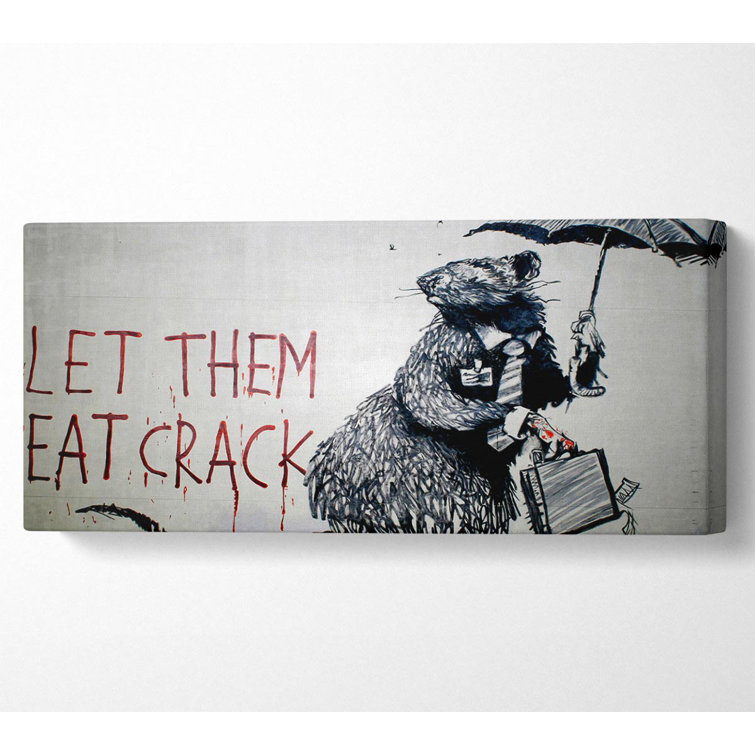 Happy Larry Let Them Eat Crack - Wrapped Canvas Art Prints | Wayfair.co.uk
