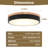 East Urban Home Modern Simply Design Circle Wood LED Flush Mount ...