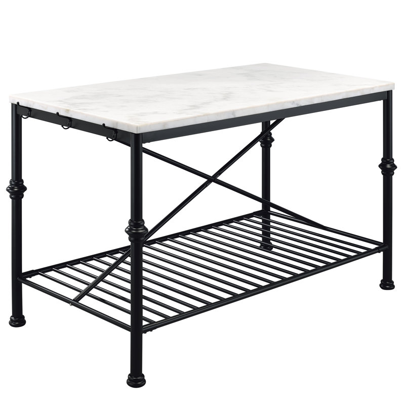 Lark Manor Allisun Marble Kitchen Island | Wayfair