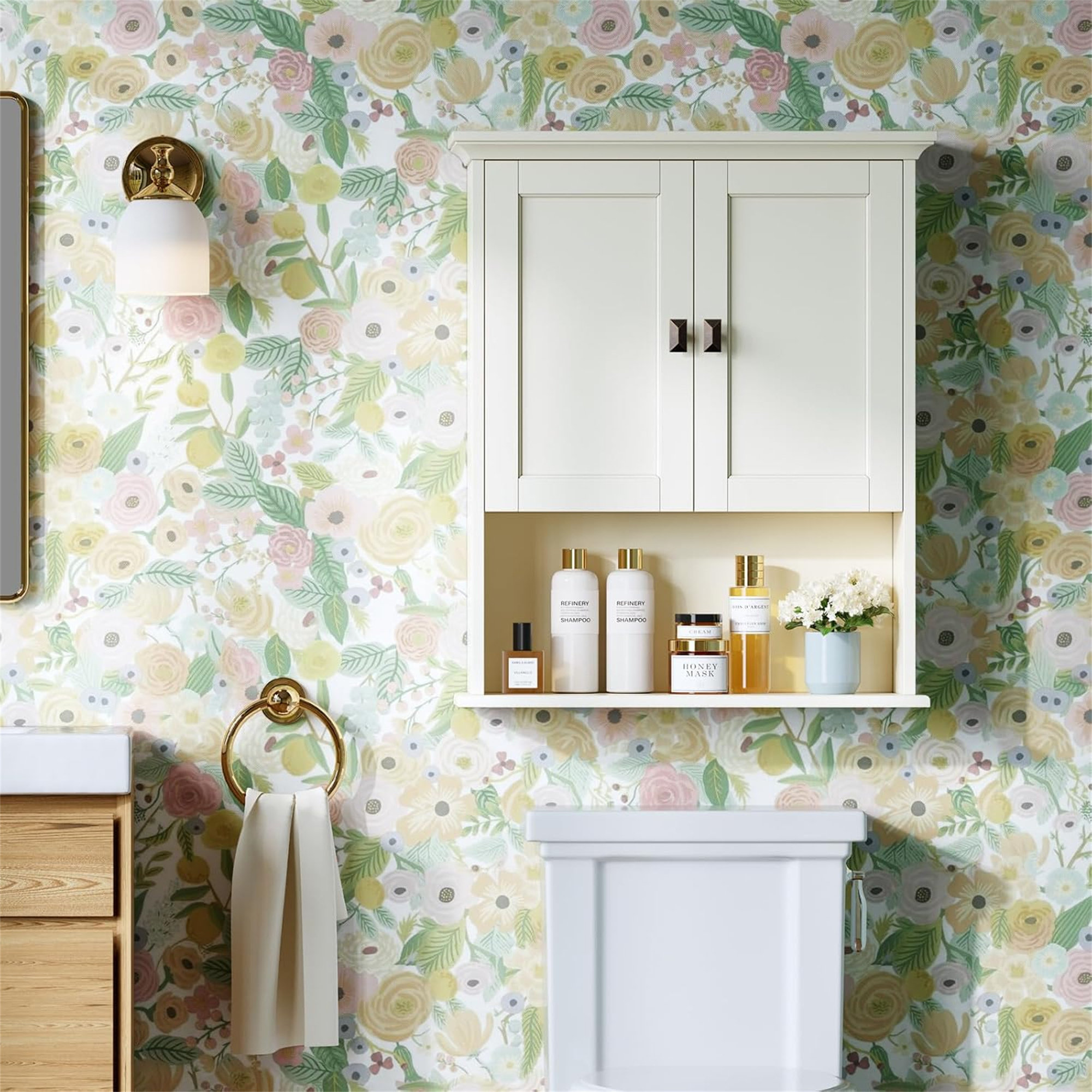 Red Barrel Studio® Over The Toilet Storage Cabinet With Built-In Spirit Level | Wayfair