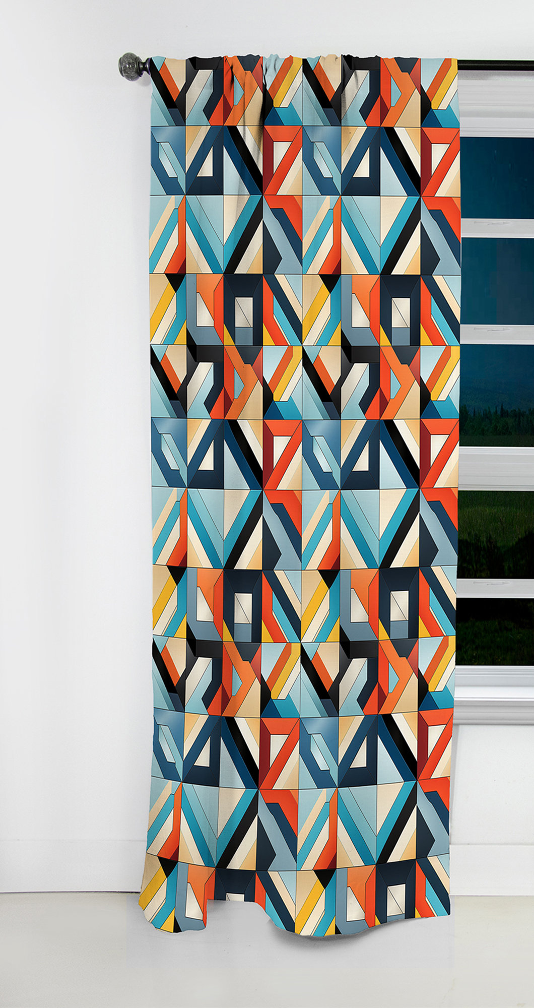 Design Art Blue Industrial Matrix Cubic Reflections - Abstract ...