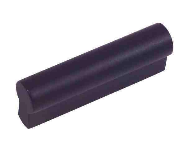 D. Lawless Hardware 1" Solid Aluminum Cylinder Pull Black | Wayfair