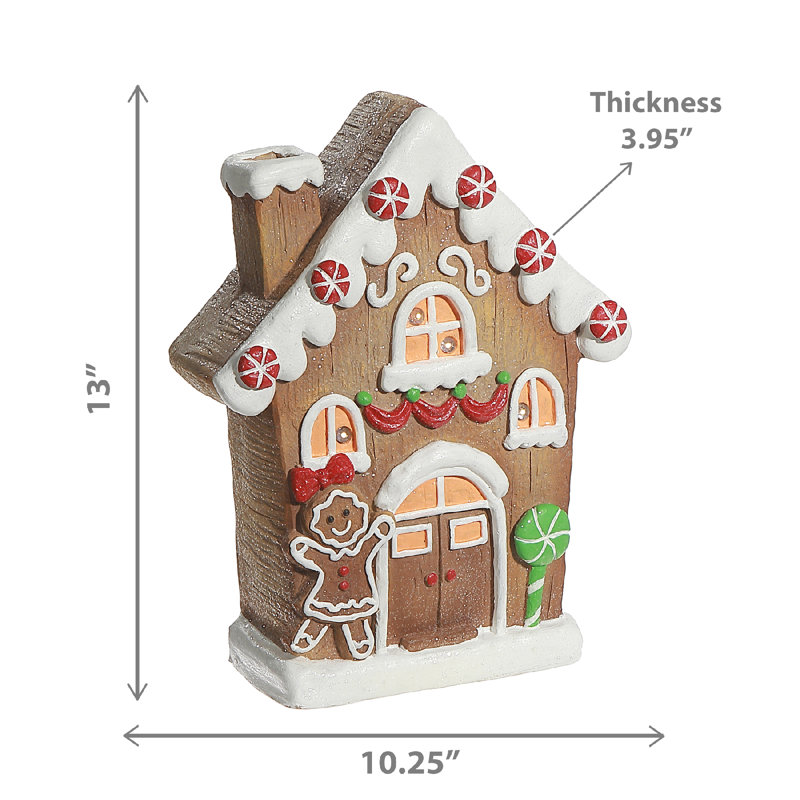 The Holiday Aisle® Led Magnesia Gingerbread House | Wayfair