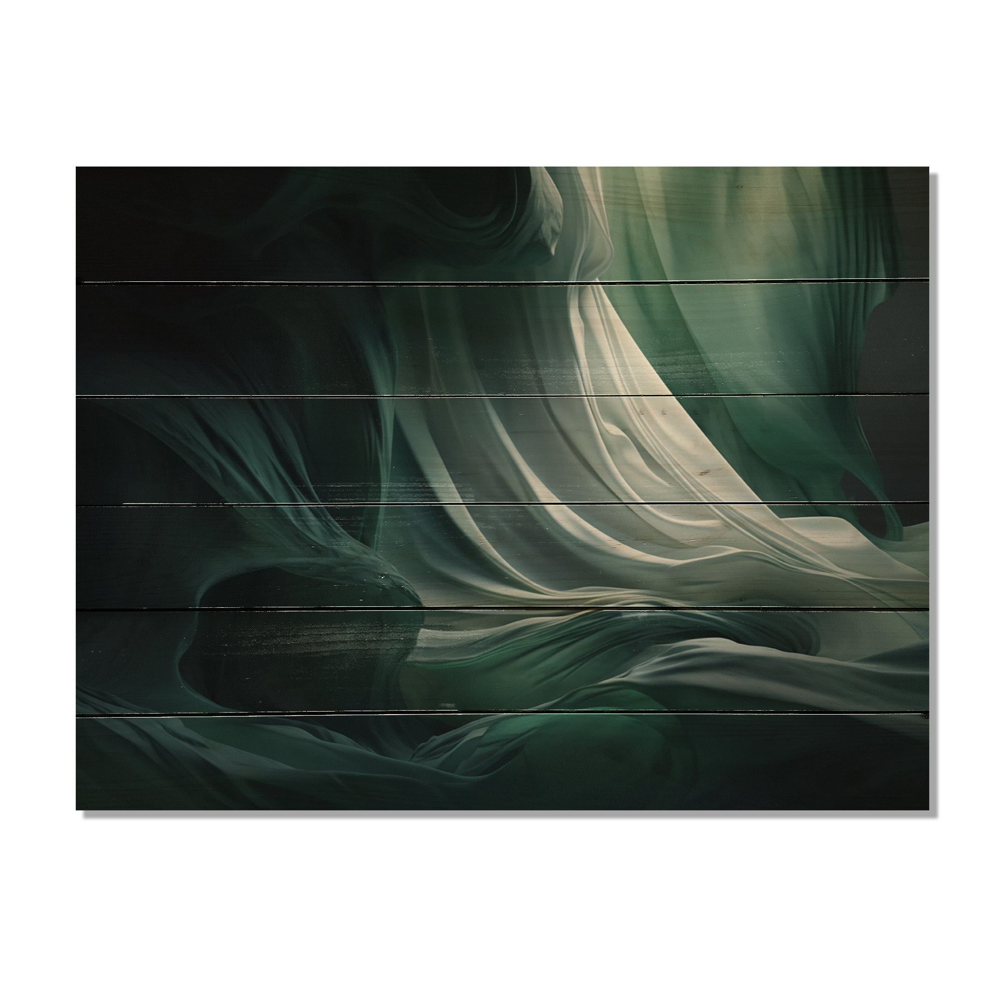 Dovecove Green the Aquatic Masterpiece II - Modern Waves Print on ...