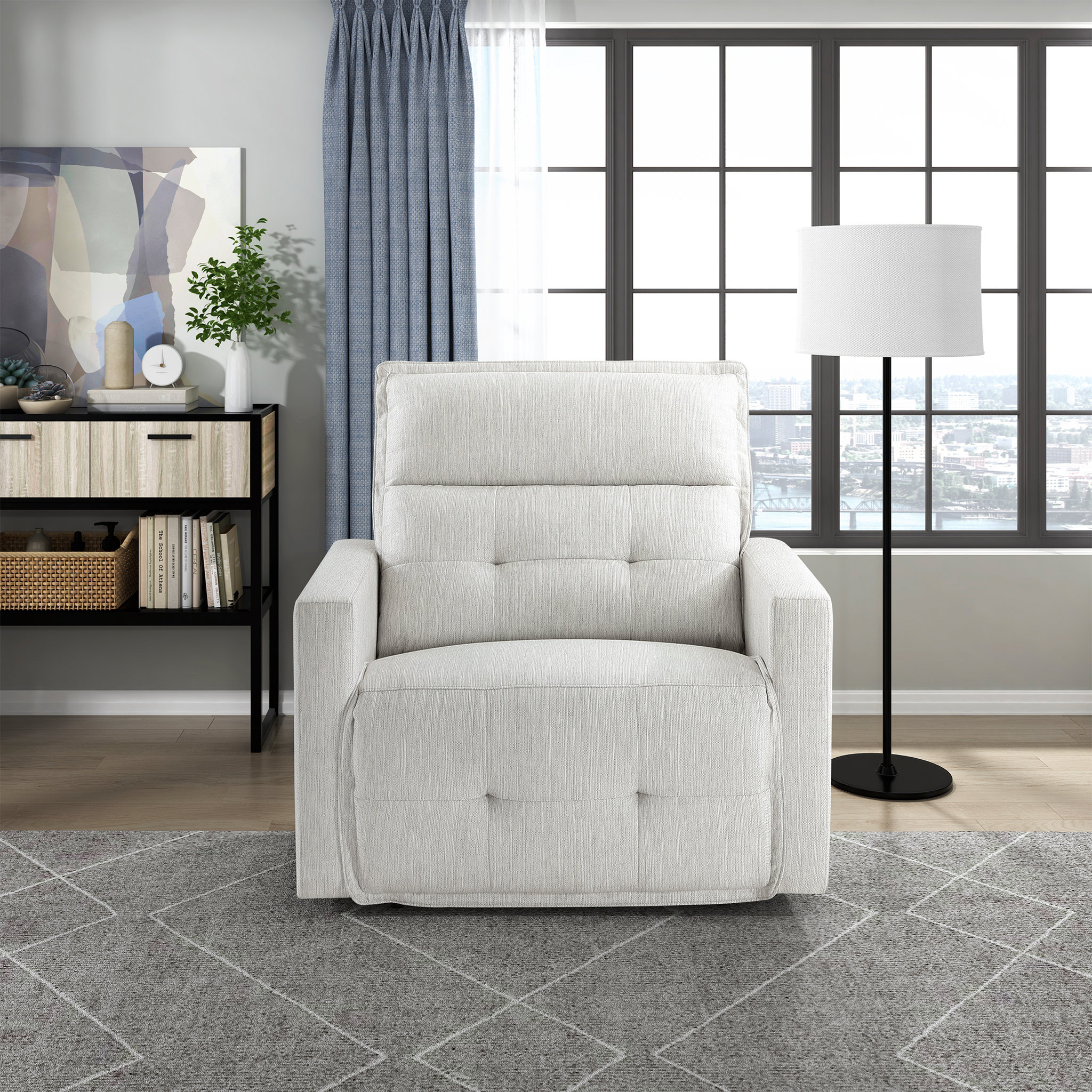 Latitude Run® Niehaus Modern Wall Power Reclining Chair with Power ...