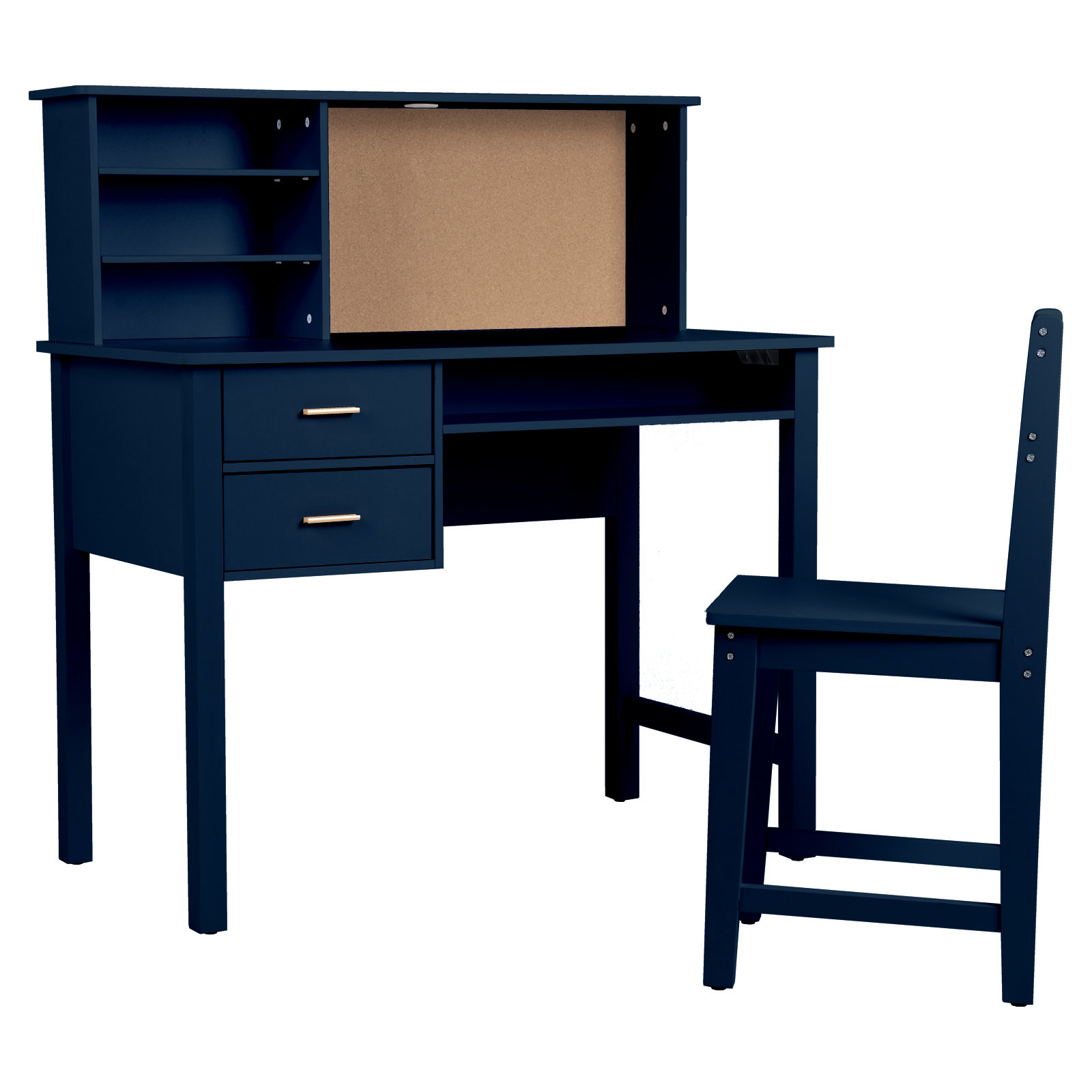 Harriet Bee Hangyu Kids Desk and Chair Set, Wooden Children Study Table ...