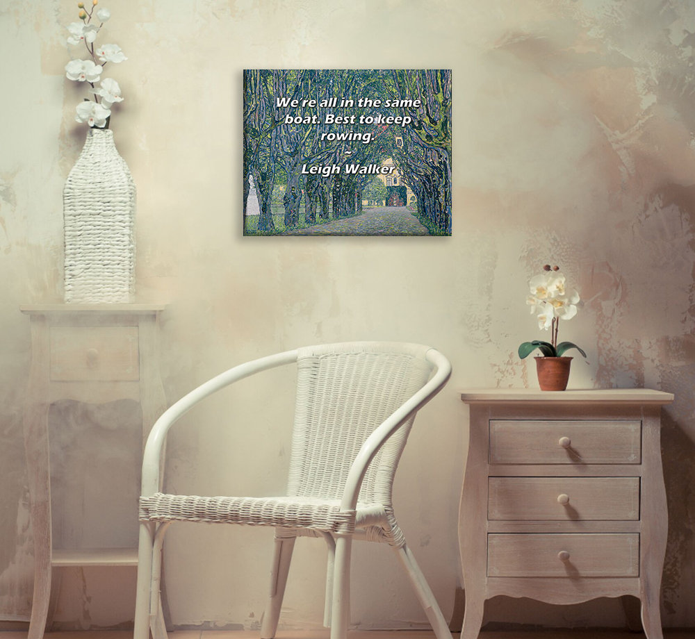 Astoria Grand Artsy Quote By Leigh Walker Gallery Wrapped Canvas | Wayfair