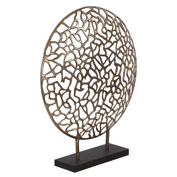 Wade Logan® Fogarty Aluminum Branch Disk Sculpture & Reviews | Wayfair