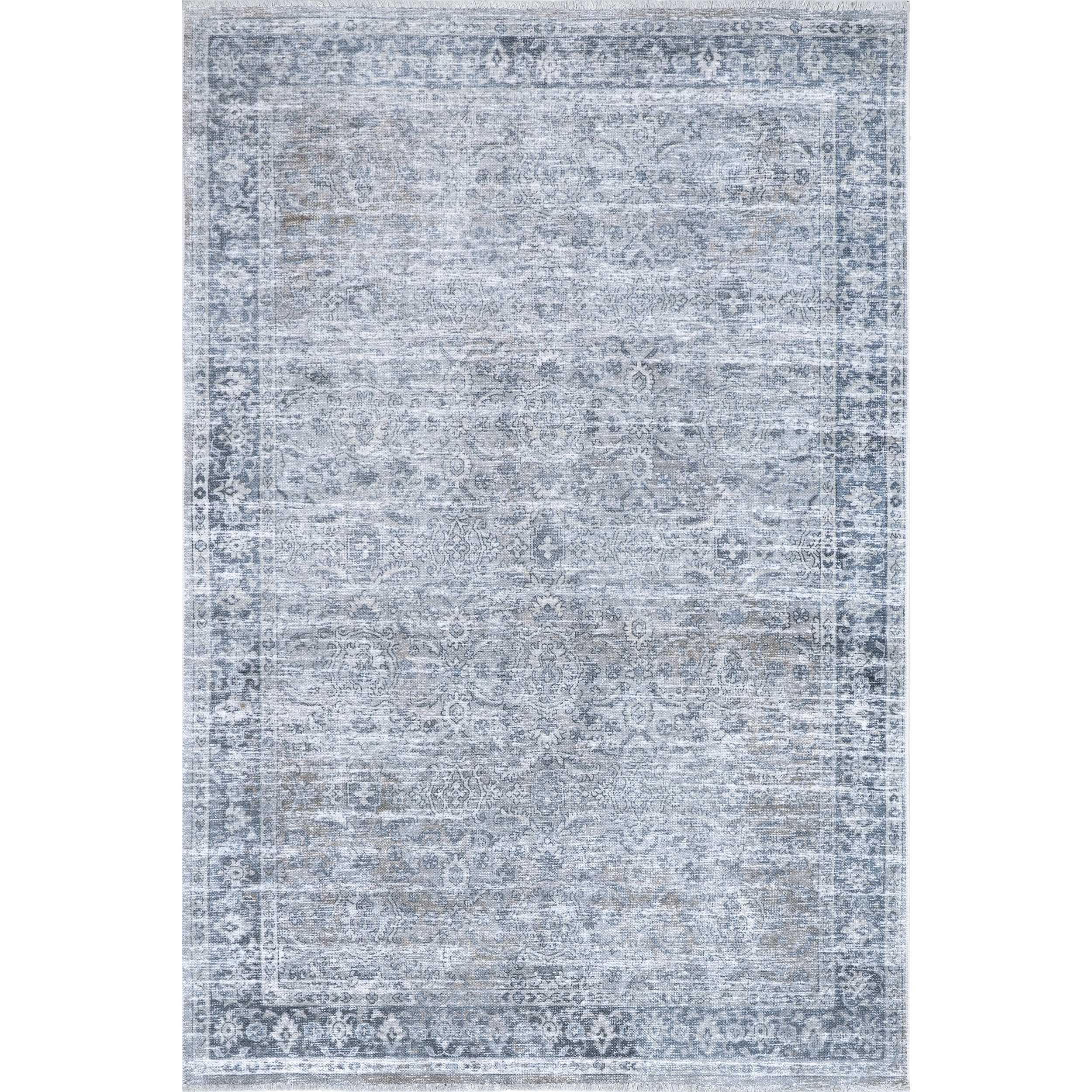 Bungalow Rose Mirna Faded Persian Machine Washable Area Rug & Reviews ...