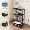 Hokku Designs 4-Tier Media Stand With Power Outlet & Remote LED Lights ...