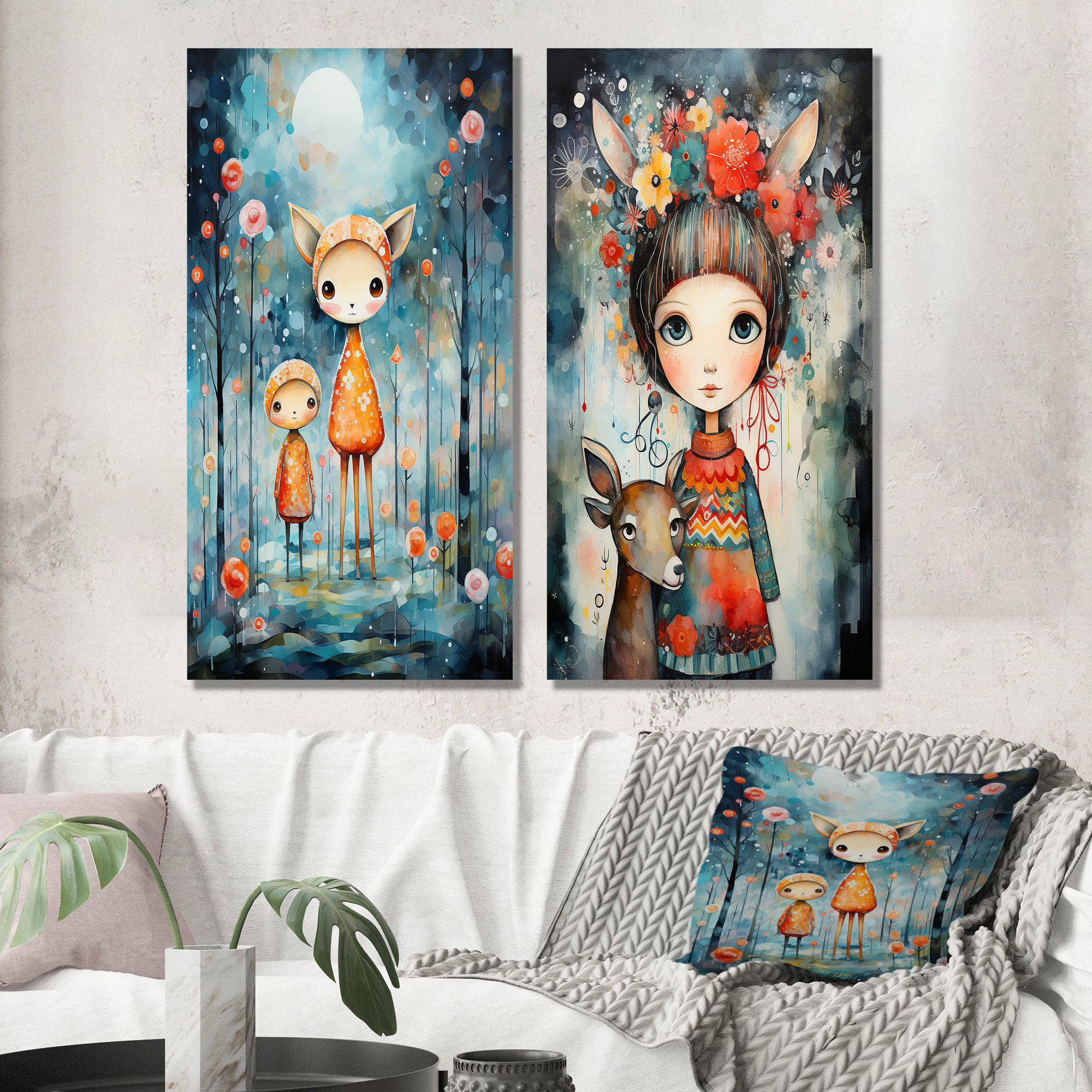 Lark Manor™ Cute Childrens Christmas Decor I - Animation Wall Art ...