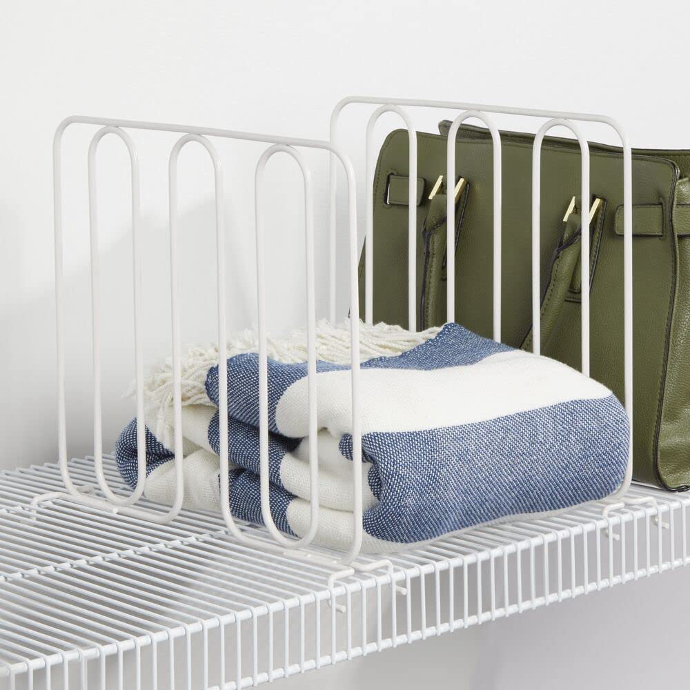 Rebrilliant Metal Wire Shelf Dividers For Closet Organization In ...