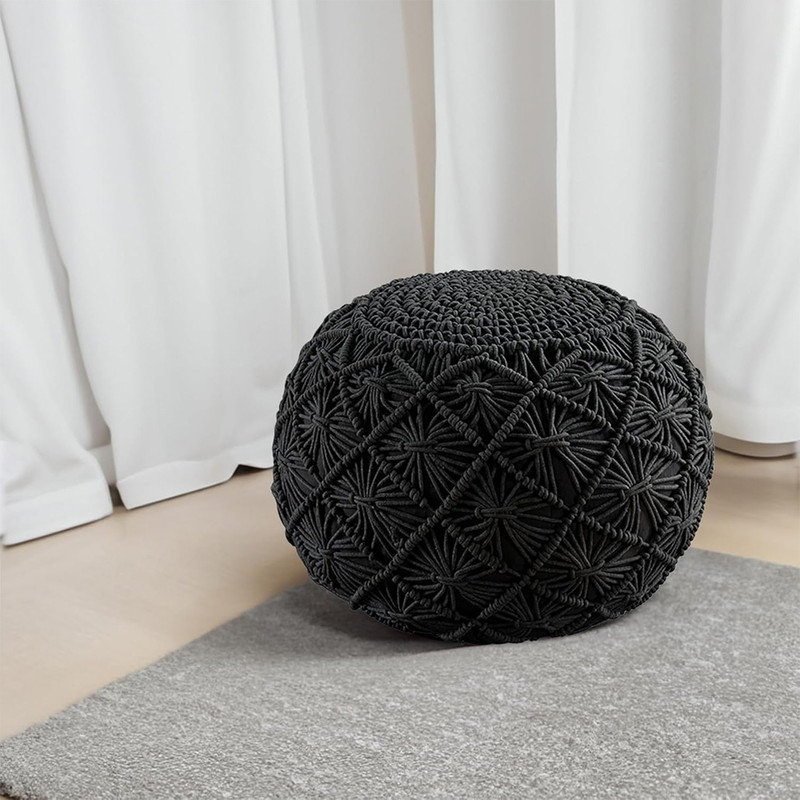 Dakota Fields Delberta Upholstered Pouf | Wayfair