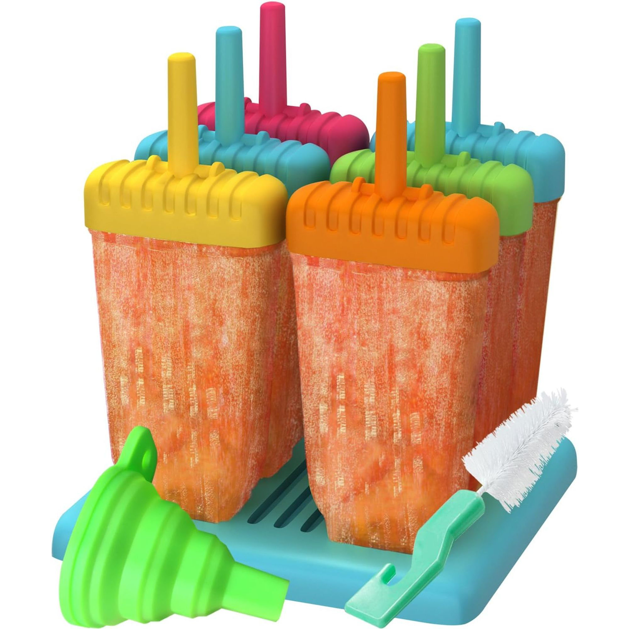 HHA Popsicles Molds, Ozera Set Of 6 Reusable Ice Pop Molds Easy Release ...