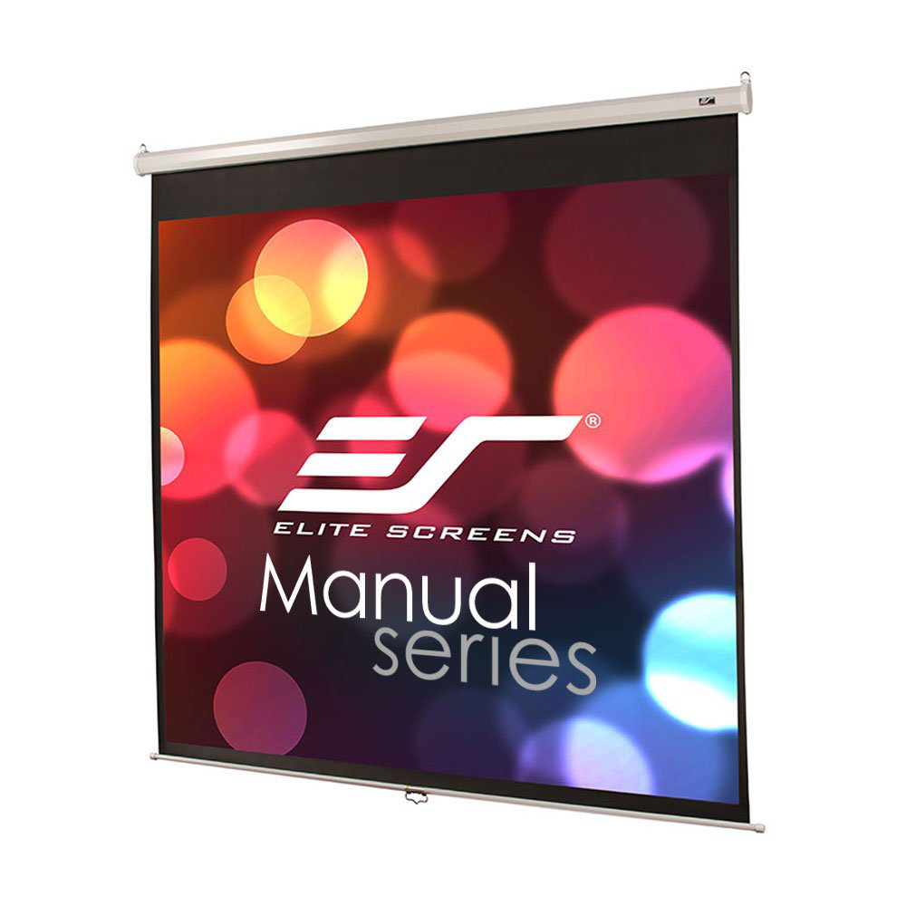 Elite Screens Manual Series 80" diag. 4:3 Manual Wall/ Ceiling white ...