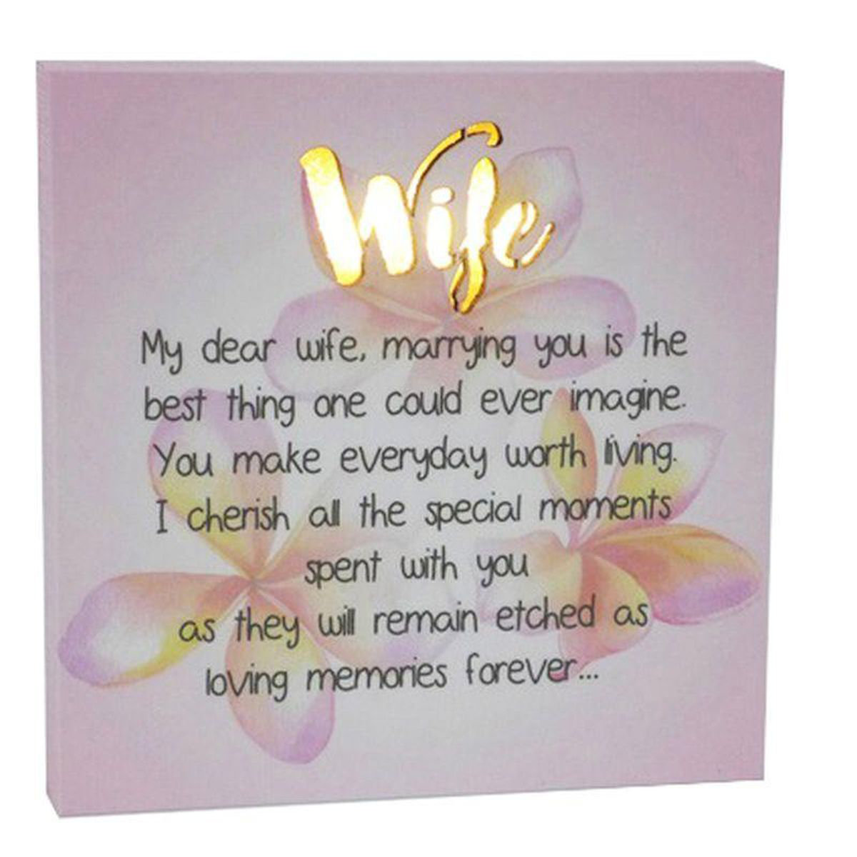 Trinx LED With Saying Wife Block Sign - Wayfair Canada