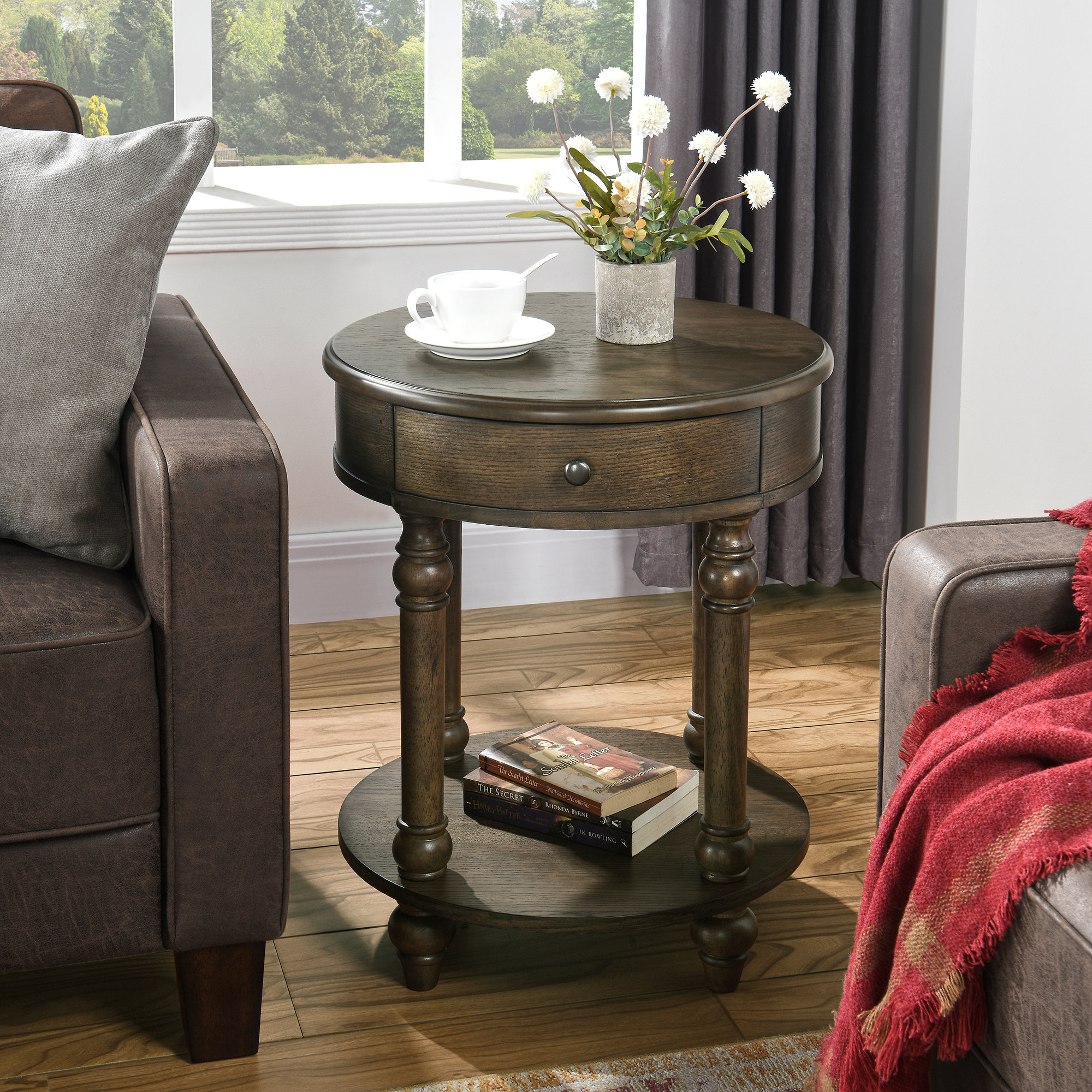 Charlton Home Darnese 2 - Drawer End Table - Wayfair Canada