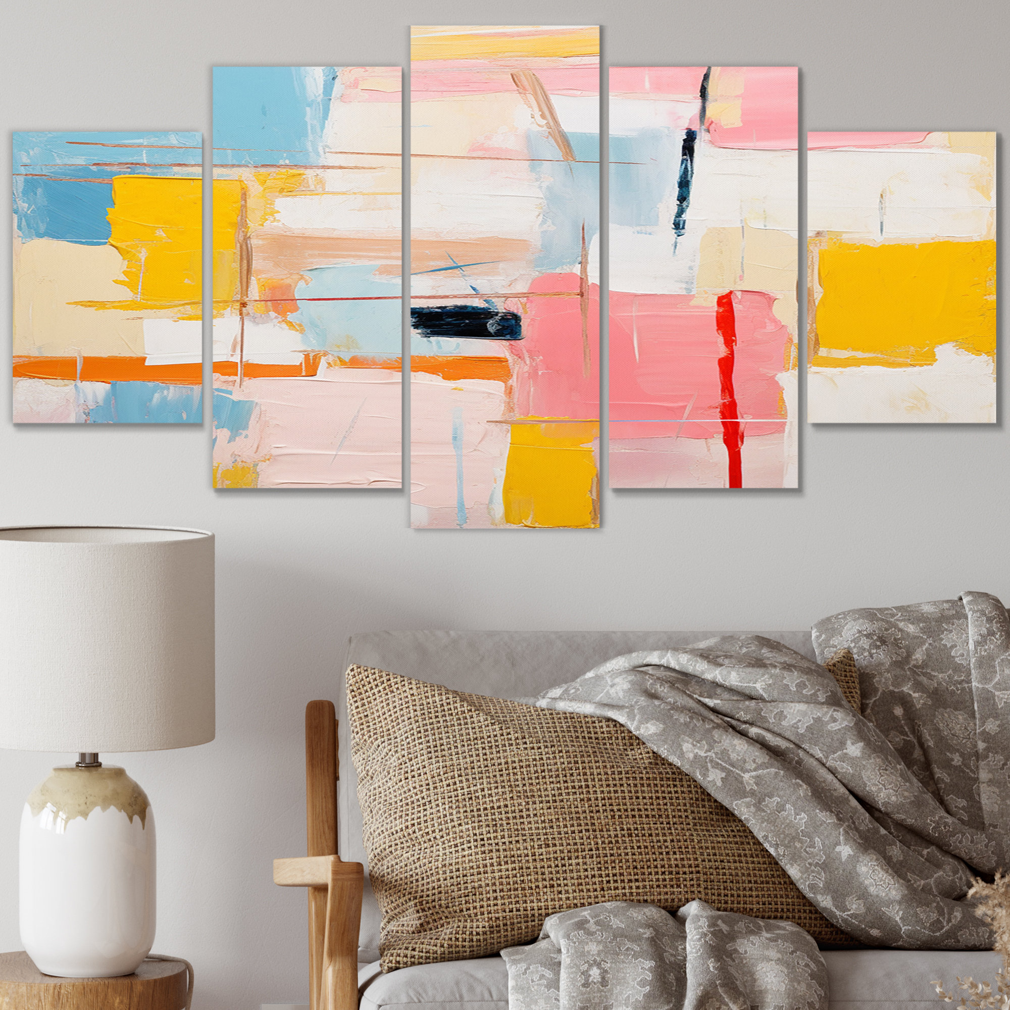 Wrought Studio™ Ephemeral Thoughts Of Colorfields - Abstract Wall Decor ...