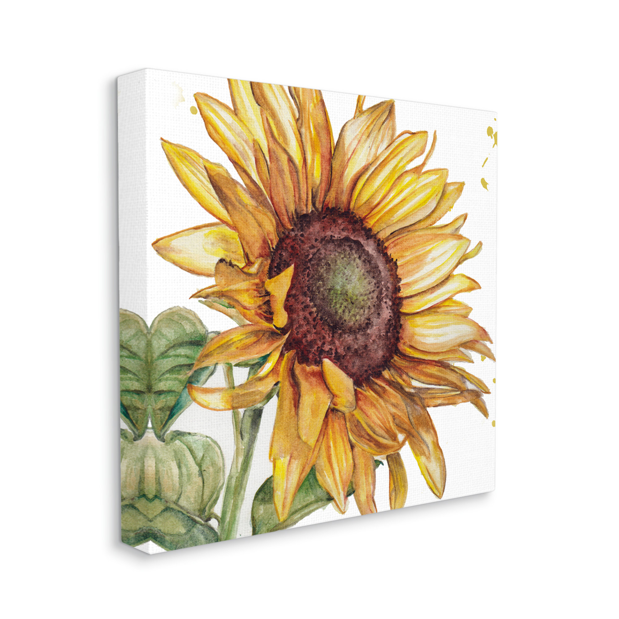 August Grove® Modern Sunflower Close Up Canvas Wall Art by Studio 731 ...