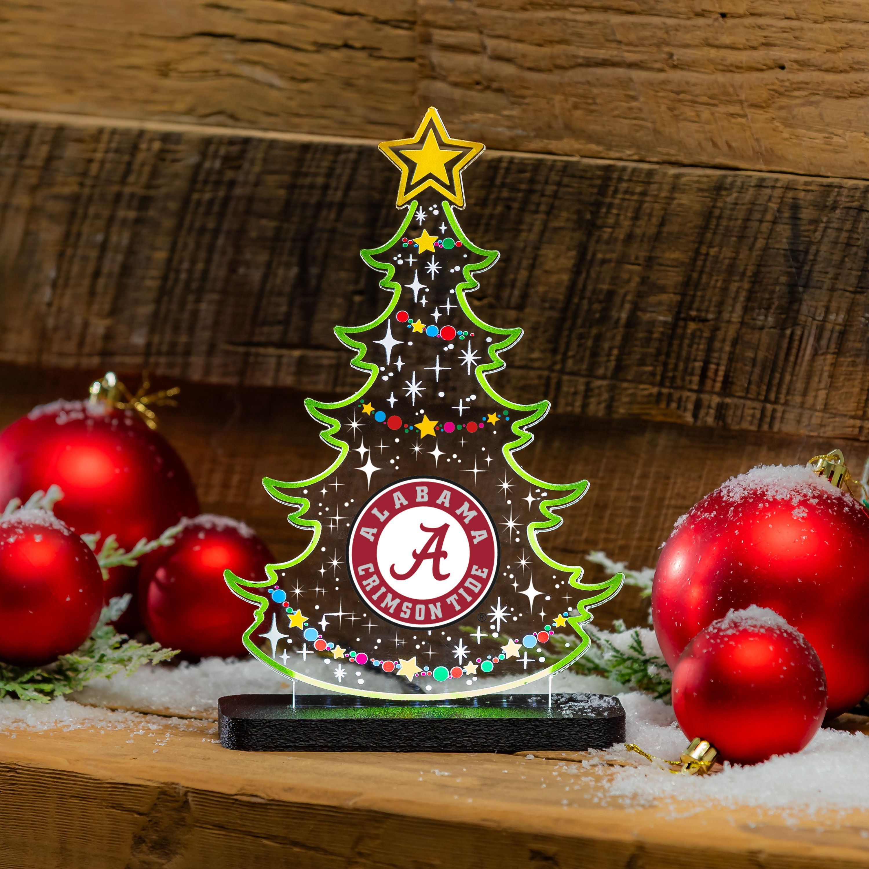 Wrought Studio™ University of Alabama College Holiday Tree Desklite LED ...