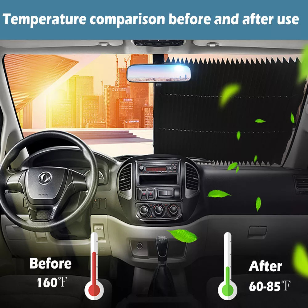 Ayamaya Retractable Windshield Sun Shade For Car | Wayfair